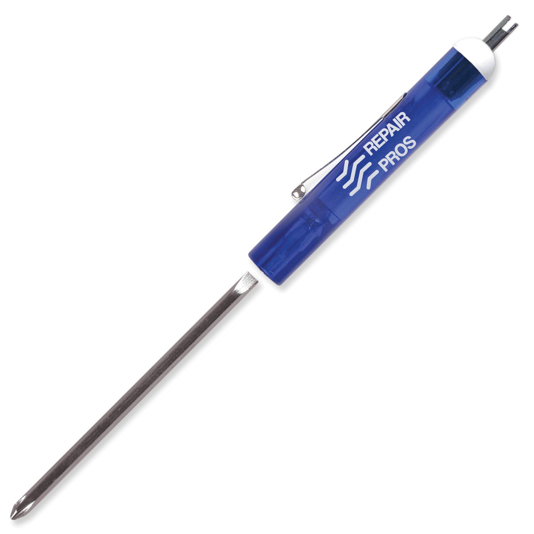 Pocket Screwdriver Reversible Flat Blade + Valve Stem Top - Fey Promo